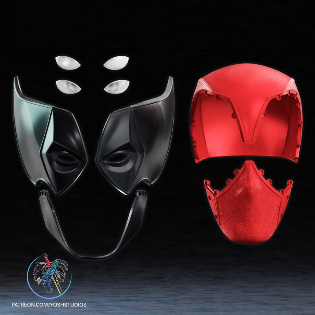 Wolverine Deadpool Mask 3D Print File STL – Yosh Studios