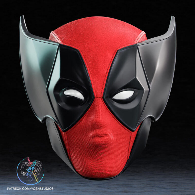 Wolverine Deadpool Mask 3D Print File STL – Yosh Studios