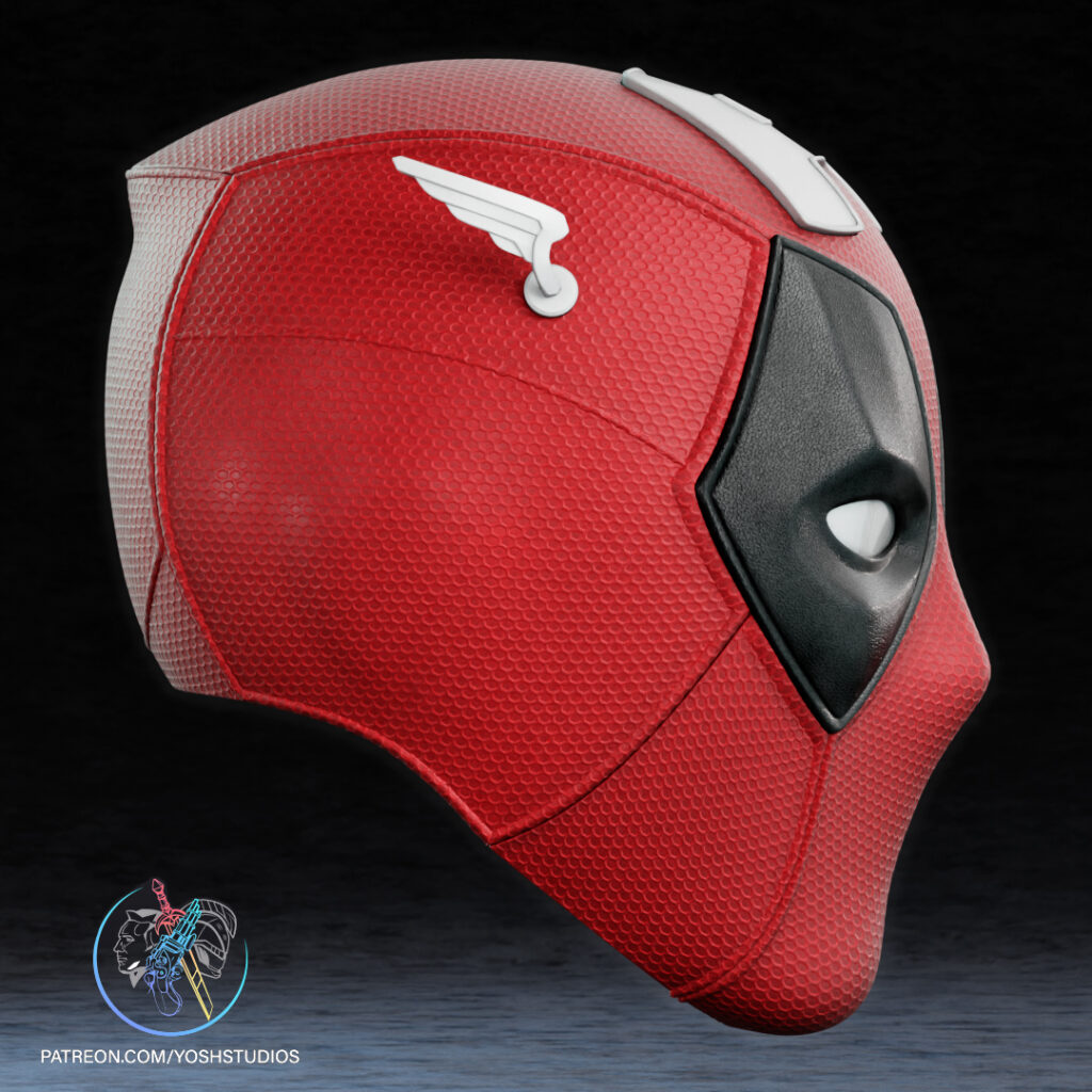 Captain Deadpool Mask 3D Printer File STL – Yosh Studios