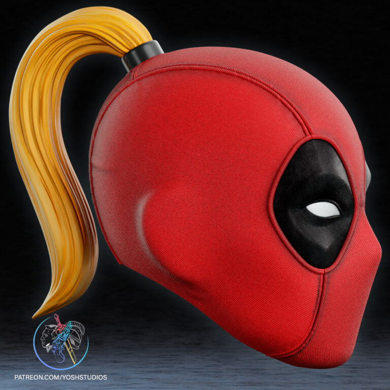 Comic Lady Deadpool Mask 3d Printer File STL – Yosh Studios