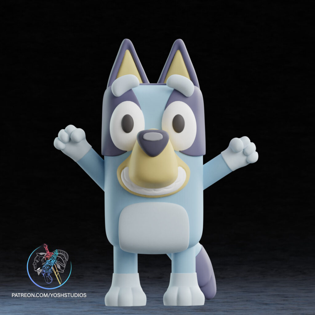 Life Size Bluey 3D Printer File STL – Yosh Studios