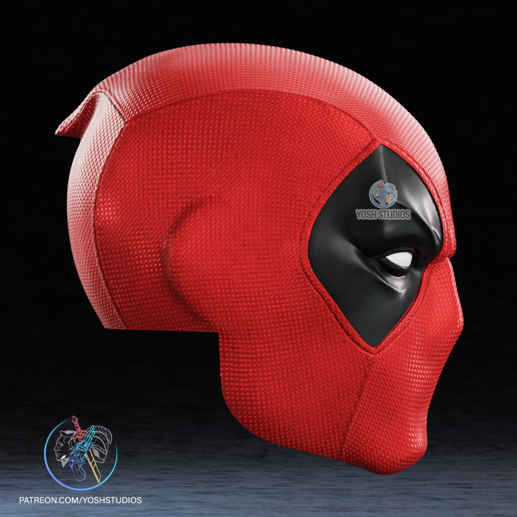 Comic Deadpool Mask 3D Print File STL – Yosh Studios