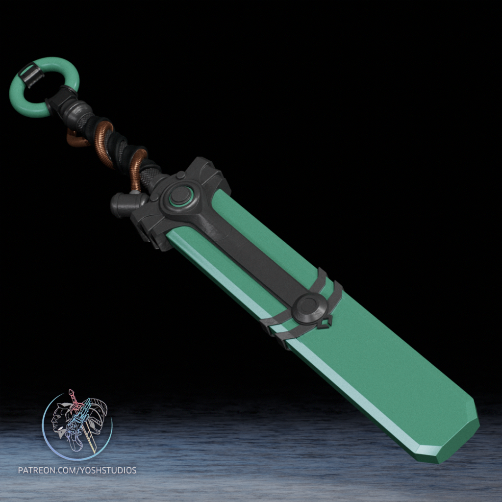 Ekko Sword Arcane 3D Printer STL File – Yosh Studios