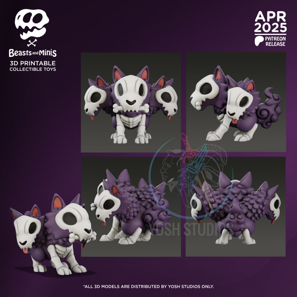 Cerberus Beast Mini 3D Printer File STL – Yosh Studios