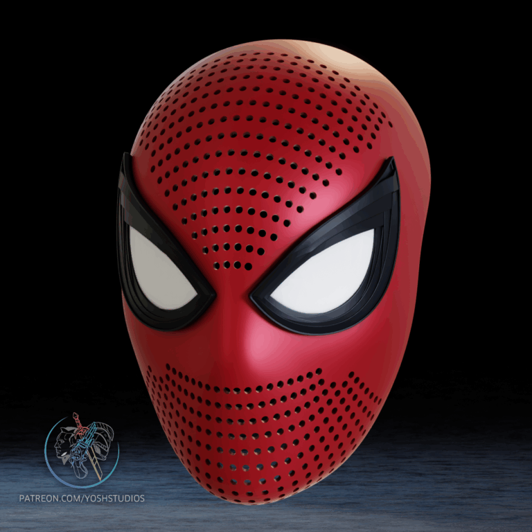 Spider-Man Brand New Day Face Shell 3D Printer STL File – Yosh Studios